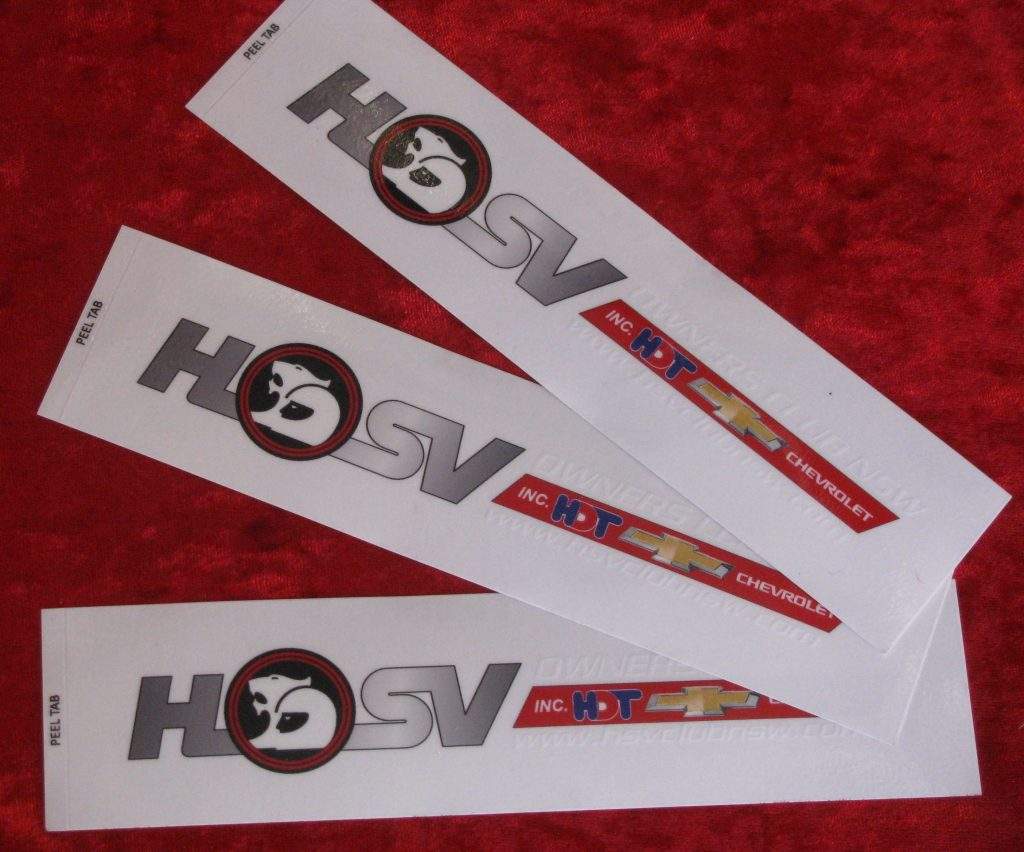 HSVOC Club Sticker – HSV Owners Club of NSW (Inc HDT) Inc